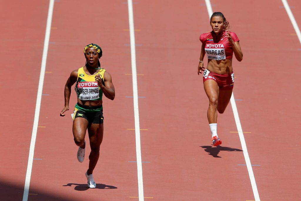 Fraser-Pryce, Thompson lead the way to 100m final - Trackalerts.com ...