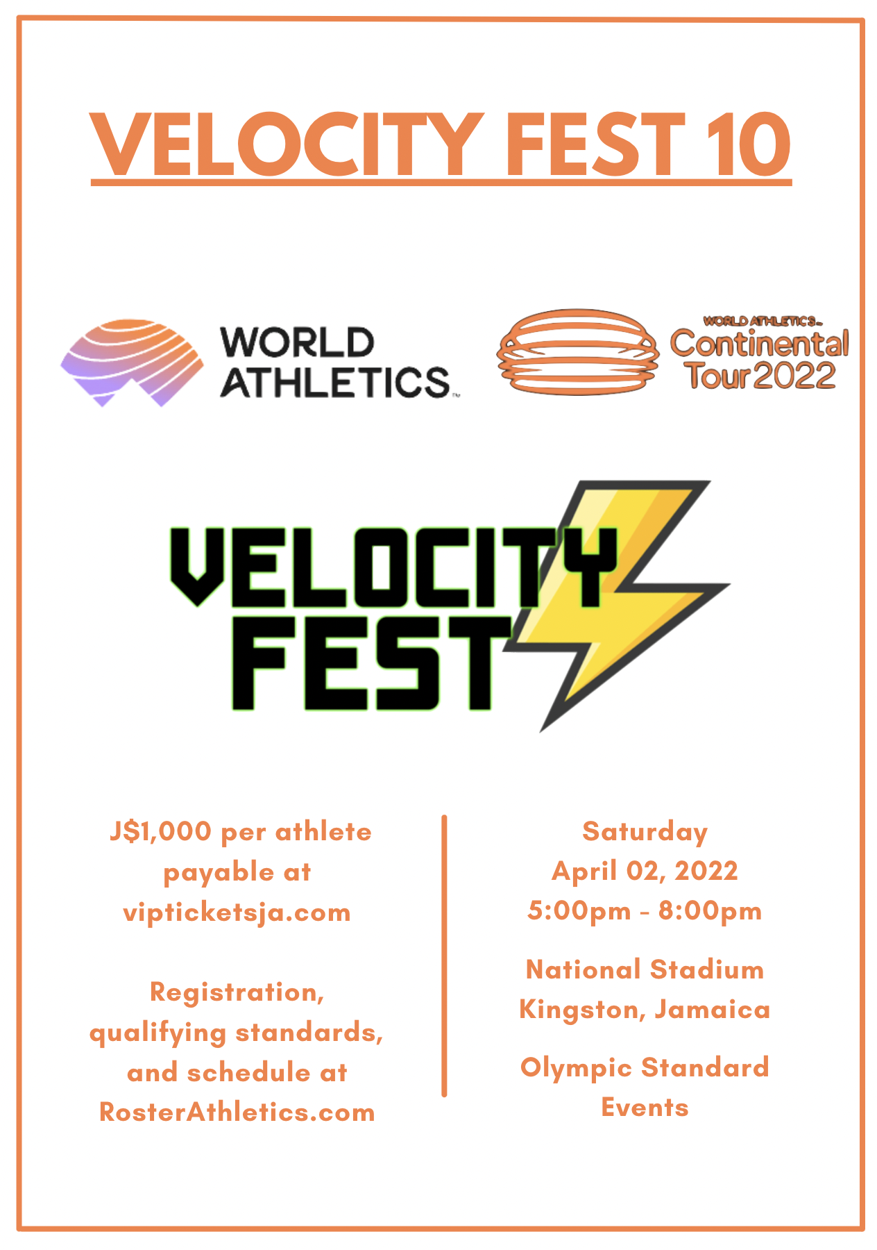 Velocity Fest Joins World Athletics Continental Tour - Trackalerts.com ...
