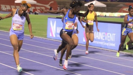 Brianna Lyston, Tina Cayton for women's 60m at Tyson Invitational ...